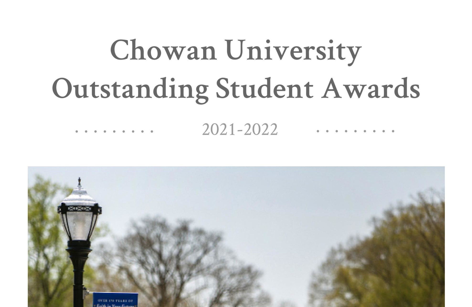 2021-22 Outstanding Student Awards | Chowan University