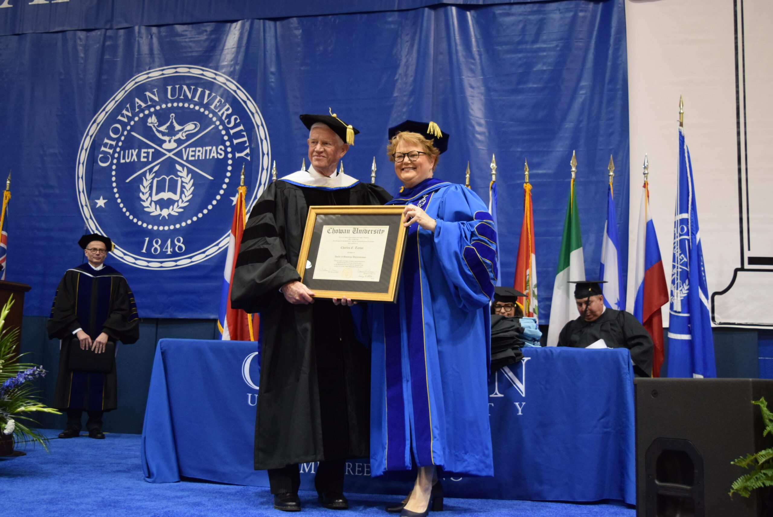 Chowan University Awards Charles Taylor Honorary Doctorate | Chowan University