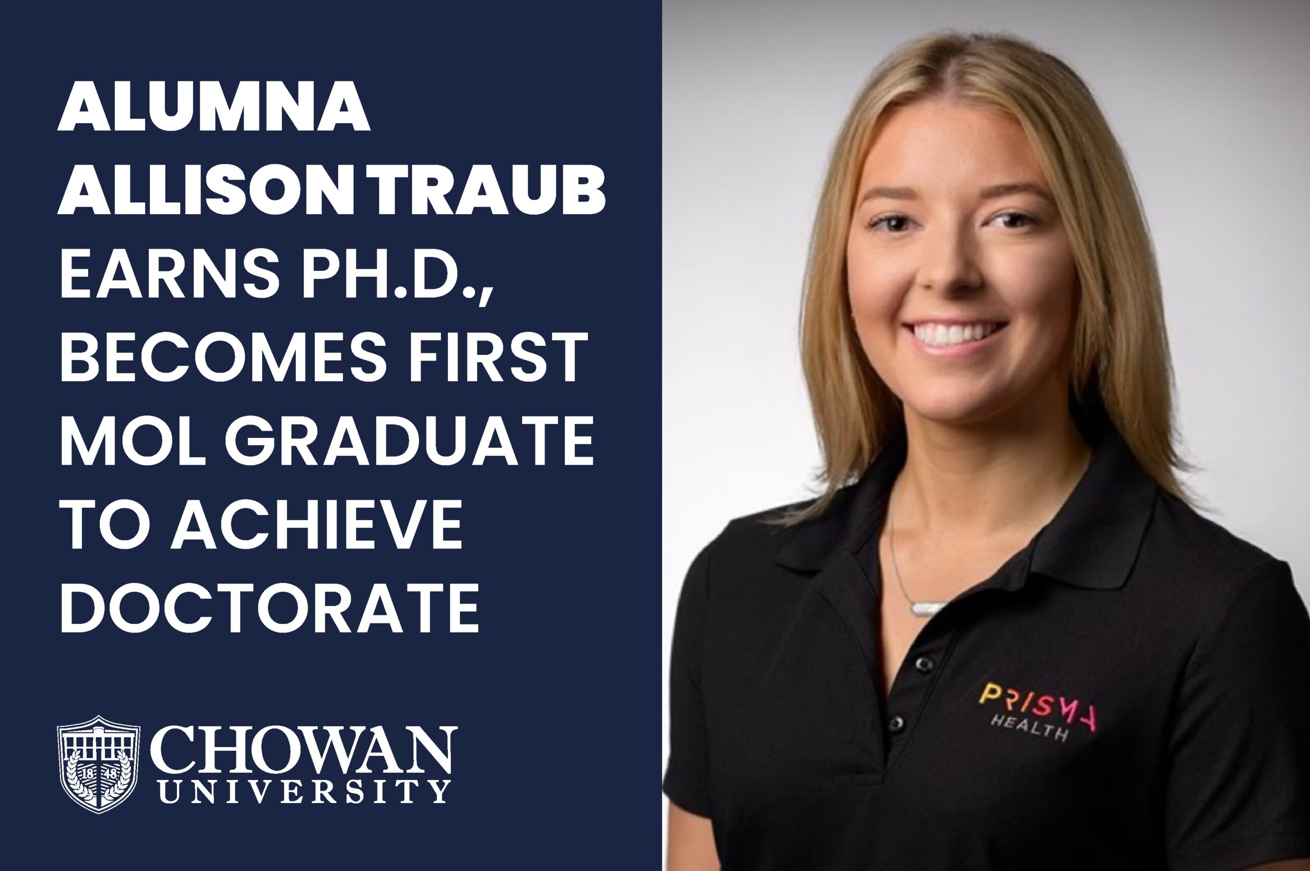 Chowan University Alumna Allison Traub Earns Ph.D., Becomes First MOL ...